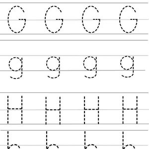 Distance Learning, Alphabet Writing Practice Worksheet Set, Digital ...