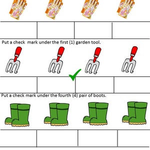 Planting a Vegetable Garden Math Literacy Cut Paste Packet P-K, K ...