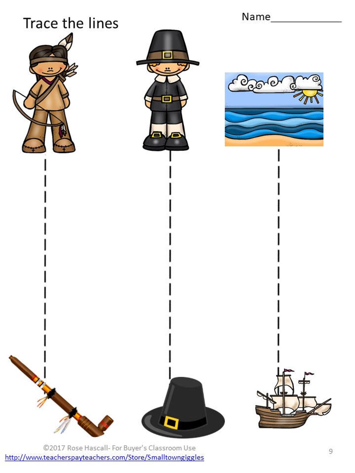 Thanksgiving Activities Tracing Fine Motor Pre-k, Kindergarten, Special ...