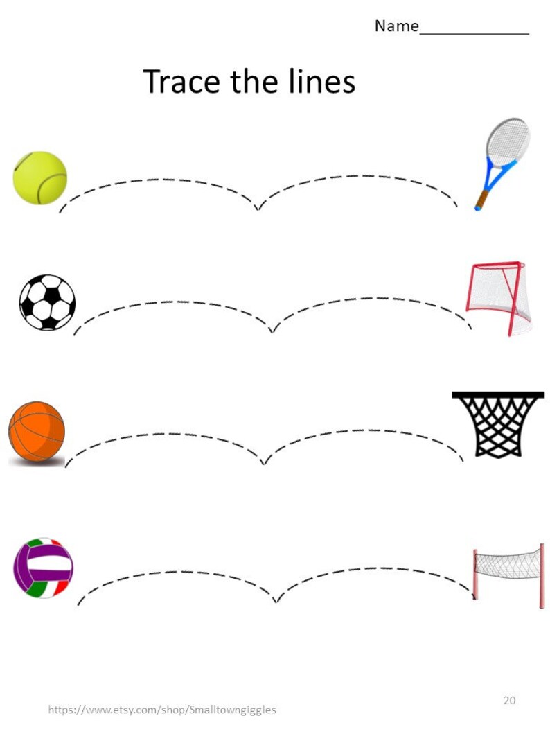 Tracing Worksheets, Fine Motor Skill Activities,sorting Everyday ...