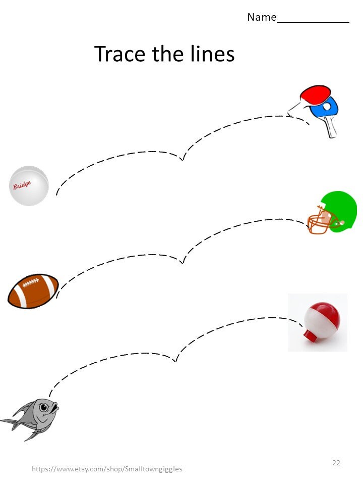 Tracing Worksheets, Fine Motor Skill Activities,sorting Everyday ...