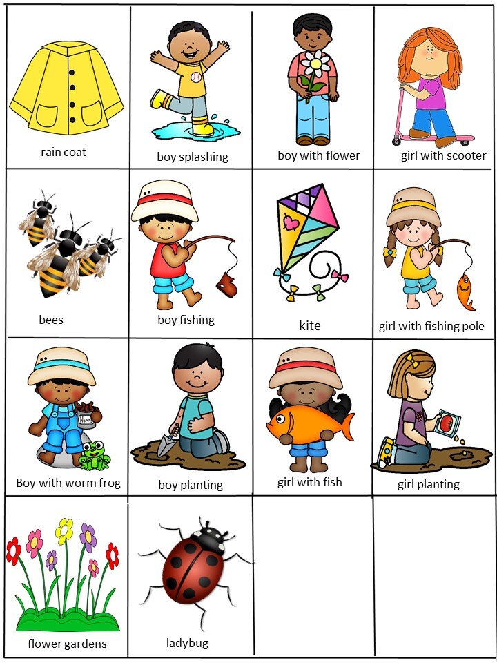 SPRING BINGO Early Childhood Kindergarten Special Education Autism ...