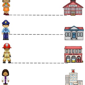 Community Helpers Activities,tracing Worksheets,fine Motor Skills ...