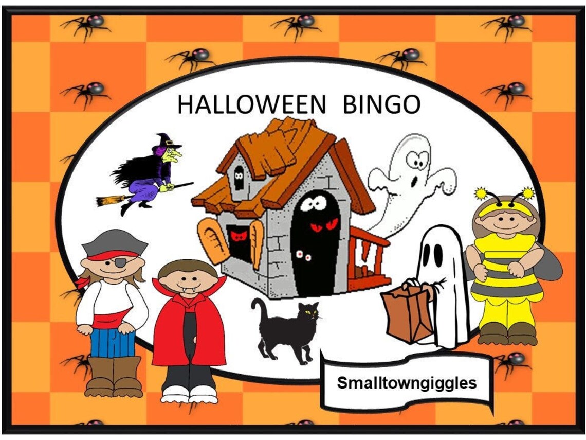 Halloween Bingo, 25 Different Game Cards. Digital Download, Printable ...