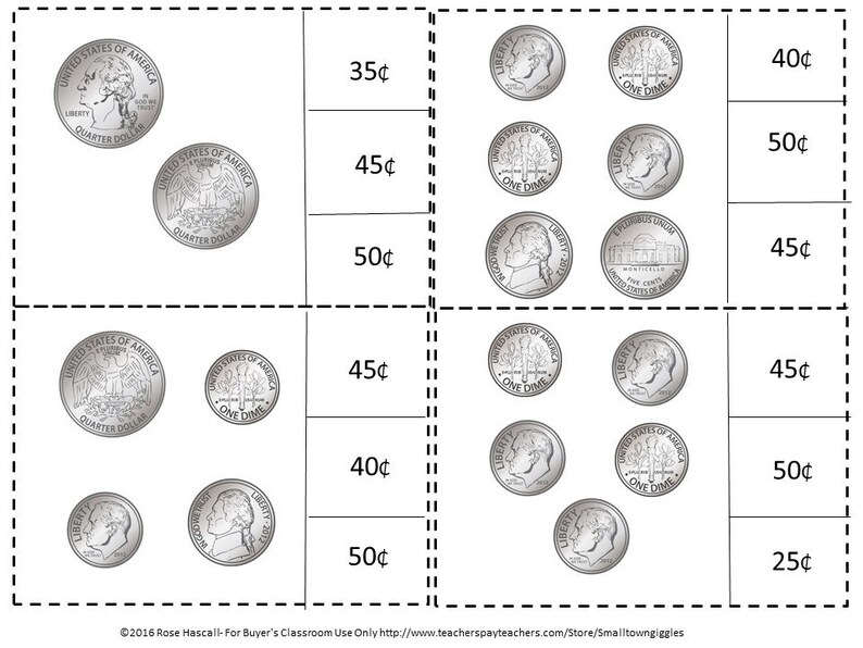 Coins Money Activities Counting Coins Identifying Coins Special ...