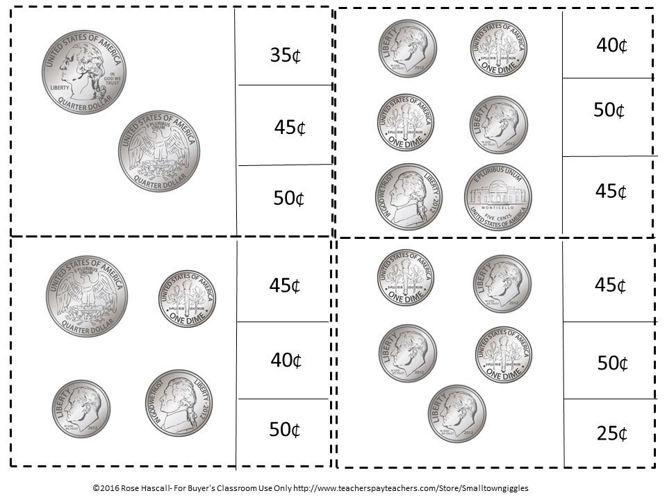 Coins Money Activities Counting Coins Identifying Coins Special ...