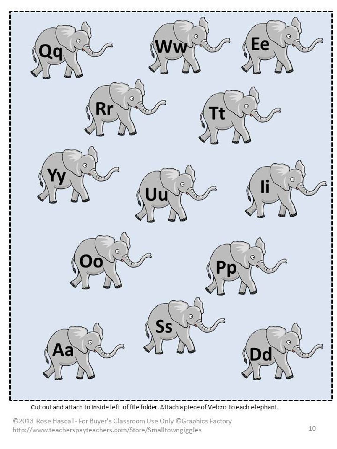 Zoo File Folder Games Fine Motor Skills Color Matching Letter Matching ...