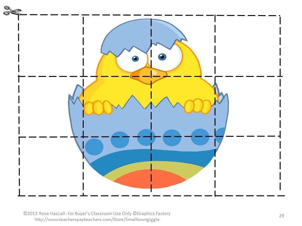 Easter Cut and Paste Printable Puzzles for Centers Early Finishers ...