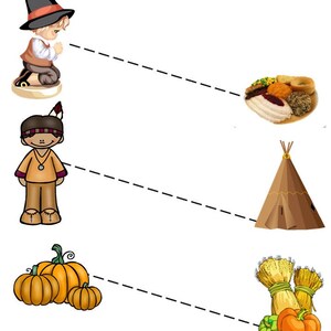 Thanksgiving Activities Tracing Fine Motor Pre-k, Kindergarten, Special ...