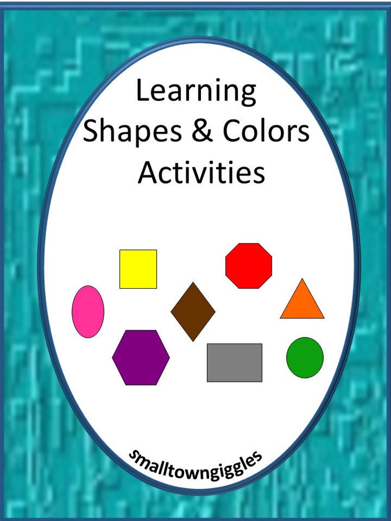 Shapes Matching Color Recognition P-K, K, Autism Activities Special ...