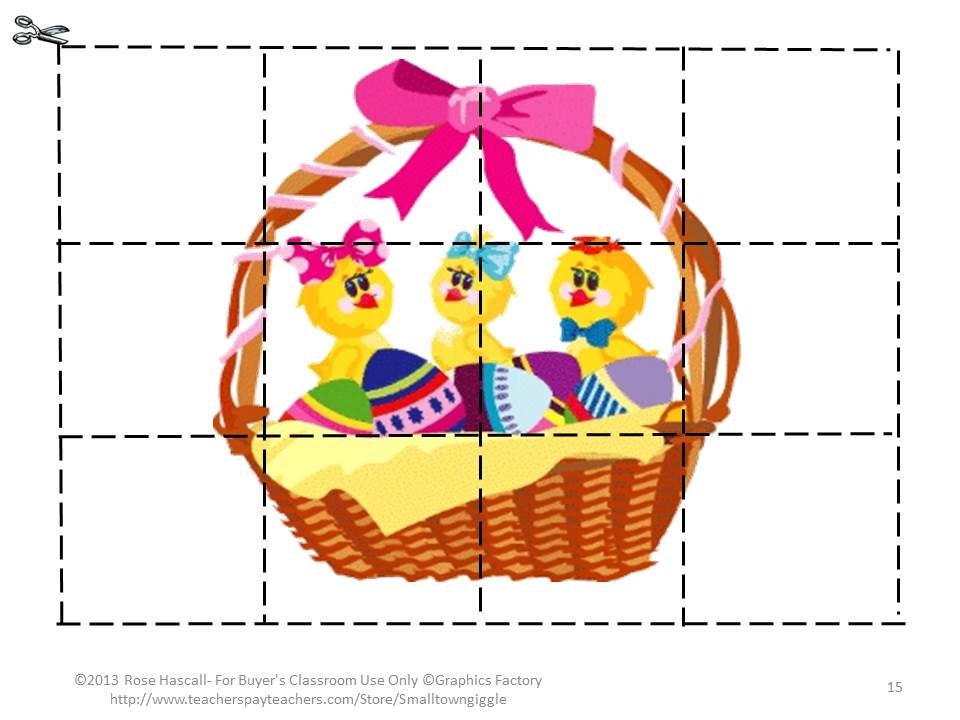 Easter Cut and Paste Printable Puzzles for Centers Early Finishers ...