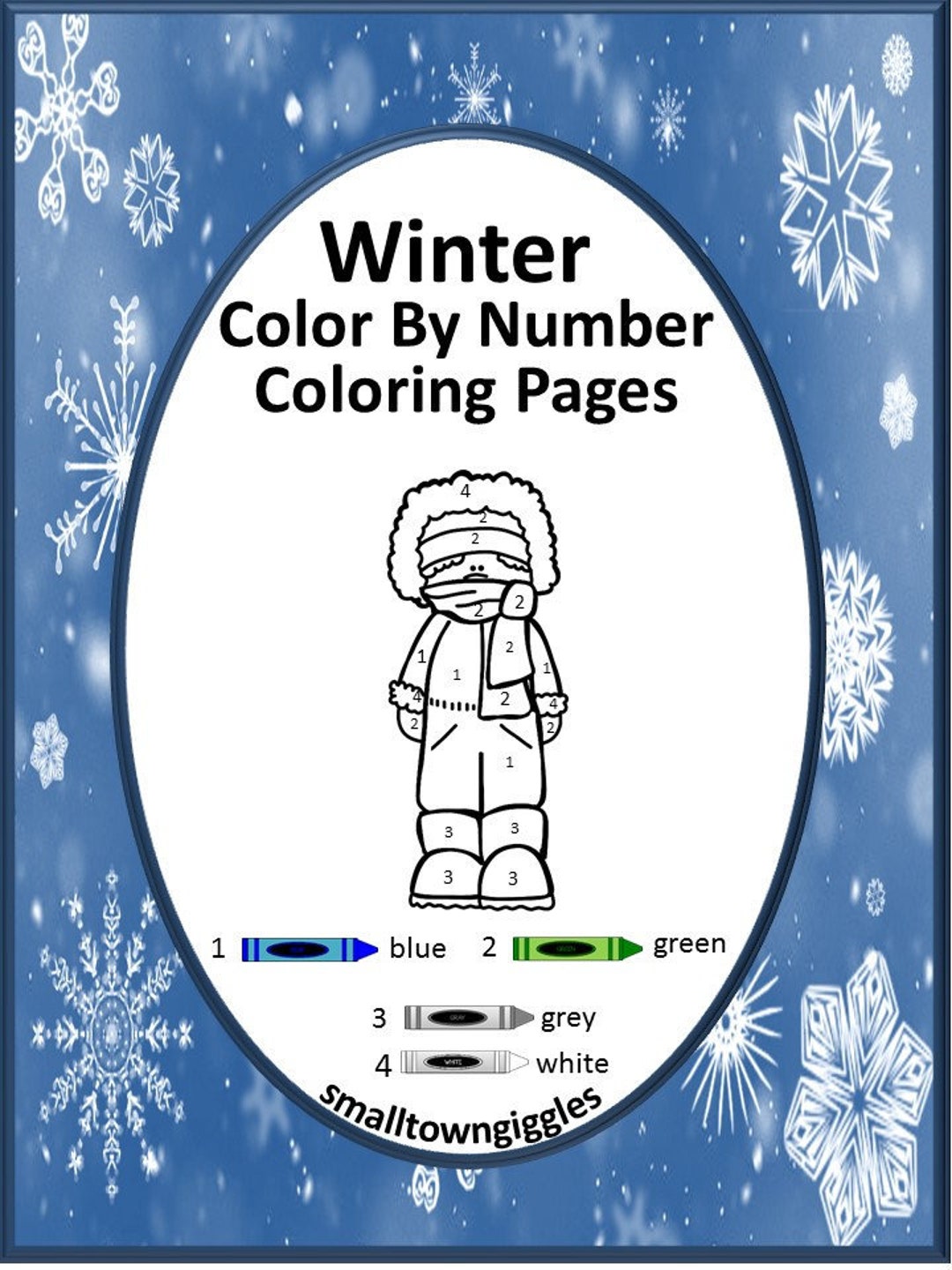 Winter Color by Number, Winter Math Centers, Special Education Math ...