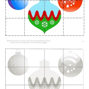 Christmas Cut and Paste Puzzles - Etsy