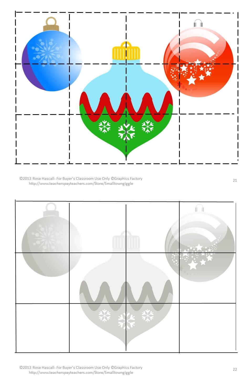 Christmas Cut and Paste Puzzles - Etsy