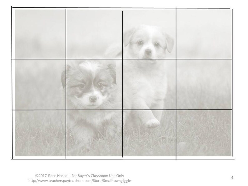 Dogs Puppies Cut and Paste Puzzles, Fine Motor Skills, Teaching ...