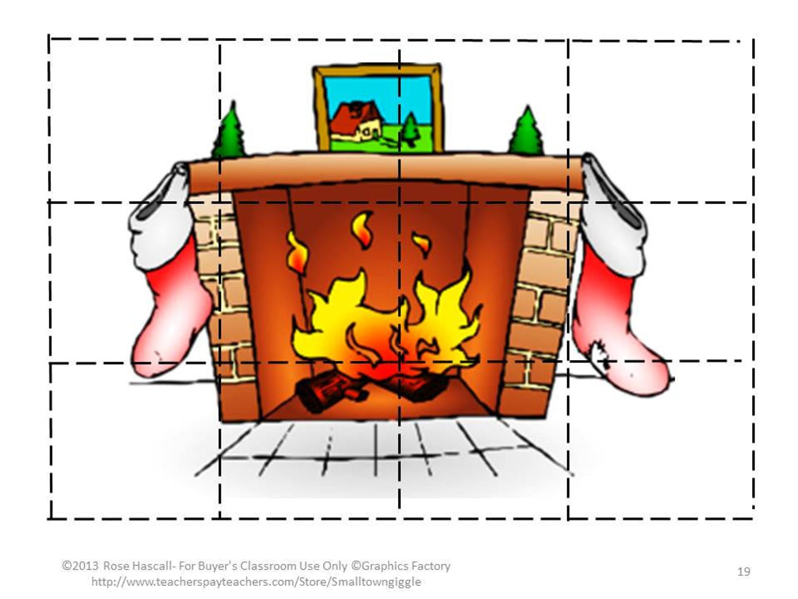 Christmas Cut and Paste Puzzles Fine Motor Skills Preschool ...