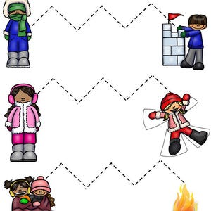 Winter Fun, Winter Olympics, Tracing Activities, Fine Motor Skills ...