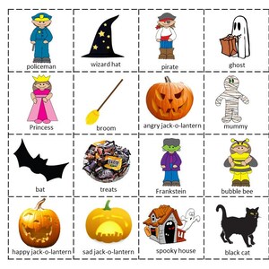 Halloween Bingo, 25 Different Game Cards. Digital Download, Printable ...
