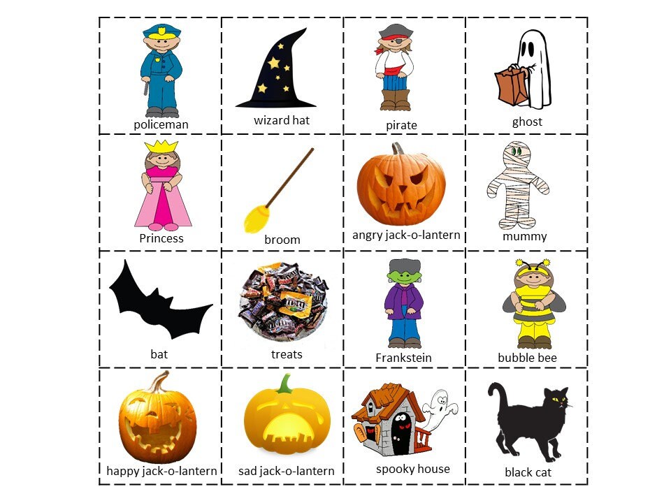 Halloween Bingo, 25 Different Game Cards. Digital Download, Printable ...