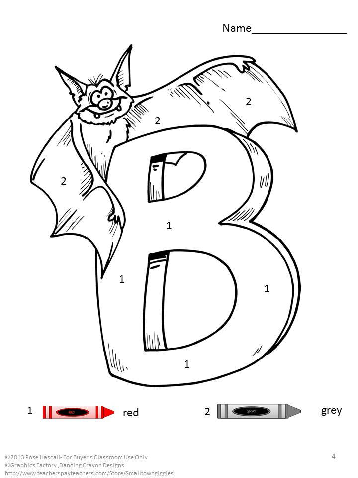 Alphabet Color by Number Printable Digital Download Special Education ...