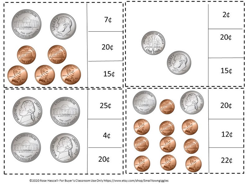 Coins Money Activities Counting Coins Identifying Coins Special ...