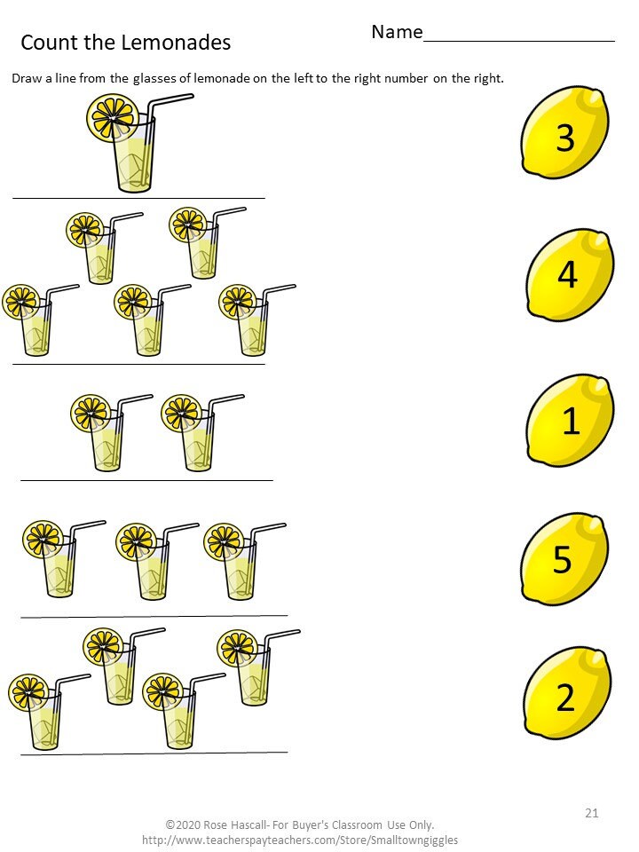 Spring Summer Math Worksheets, Distance Learning, Digital Download P.K ...