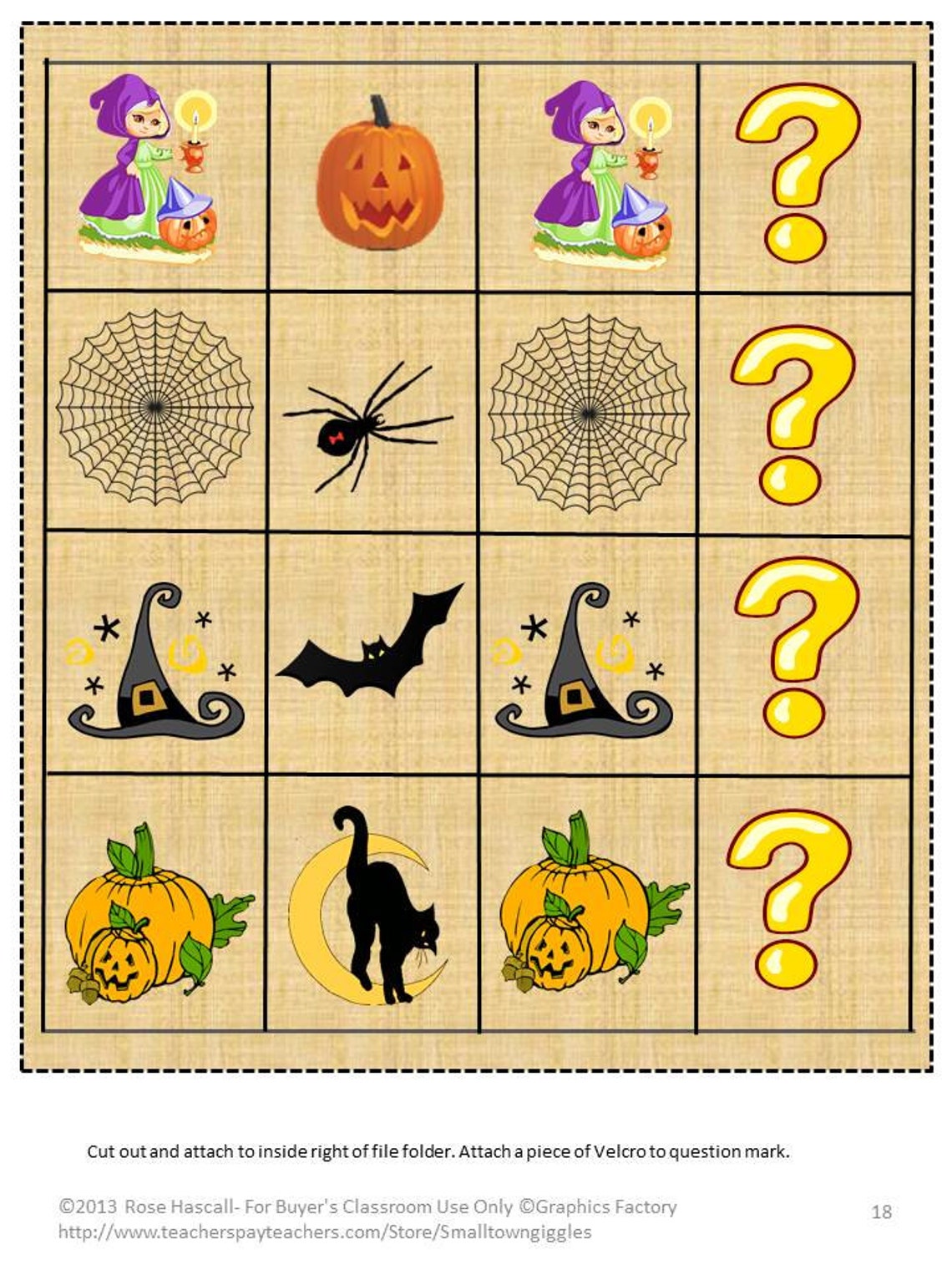 Halloween Fun File Folder Games-pk, K, Special Education, Autism - Etsy