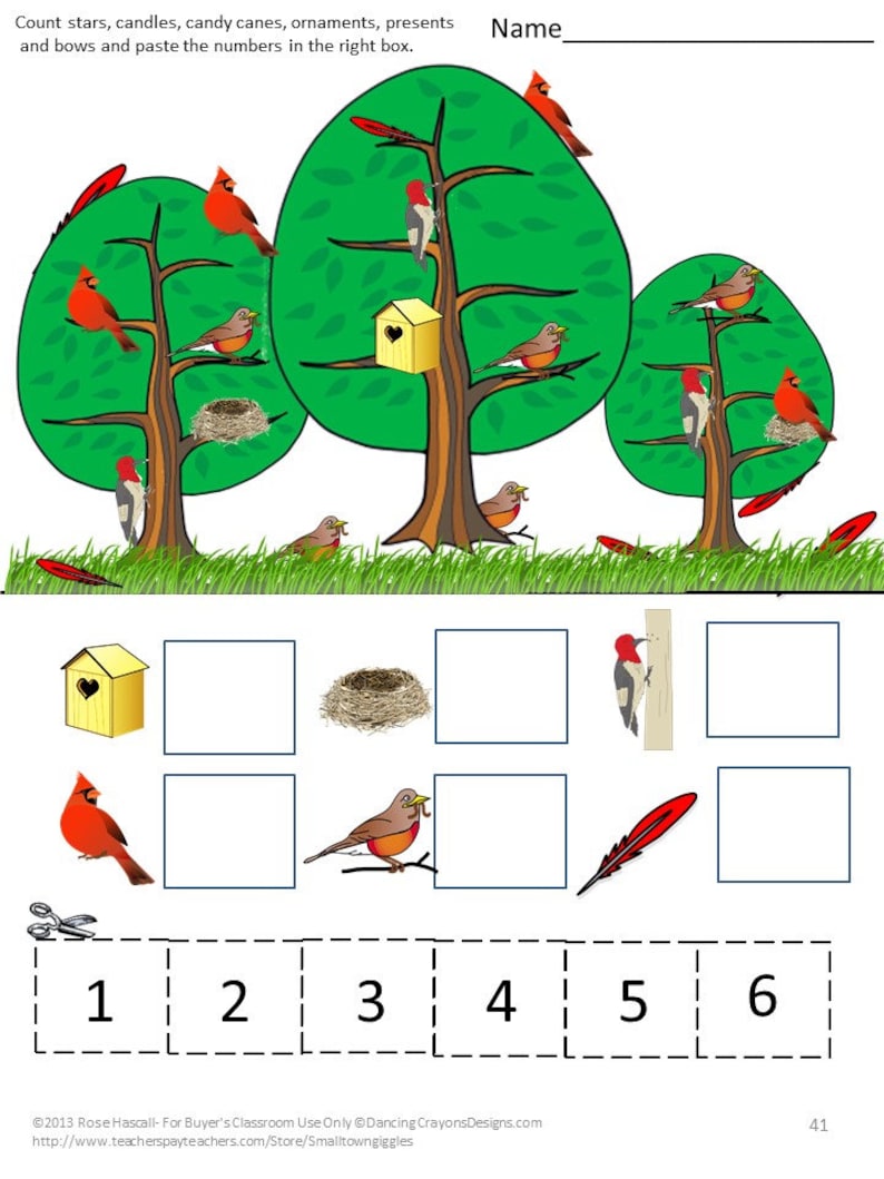 March Unit Math and Literacy Activities Cut and Paste Preschool ...