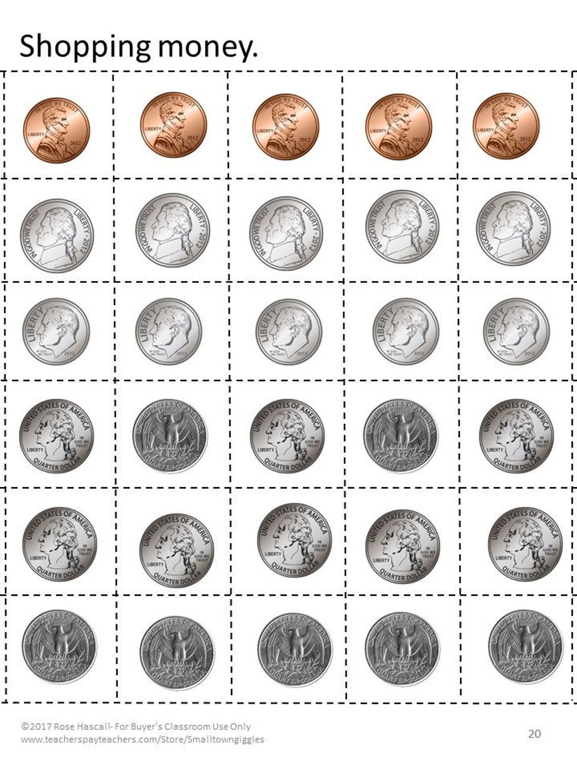 Coins Money Activities Counting Coins Identifying Coins Special ...