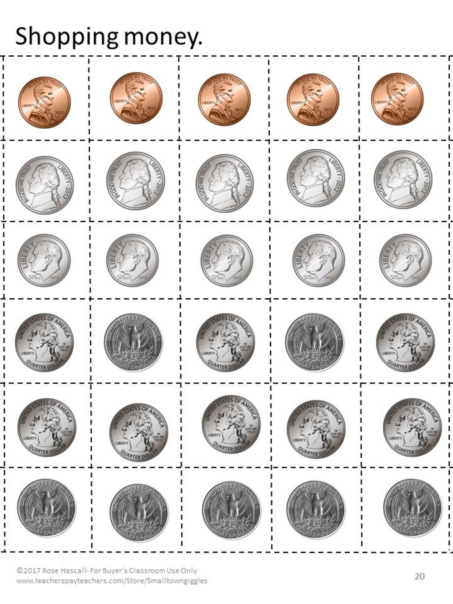 Coins Money Activities Counting Coins Identifying Coins Special ...