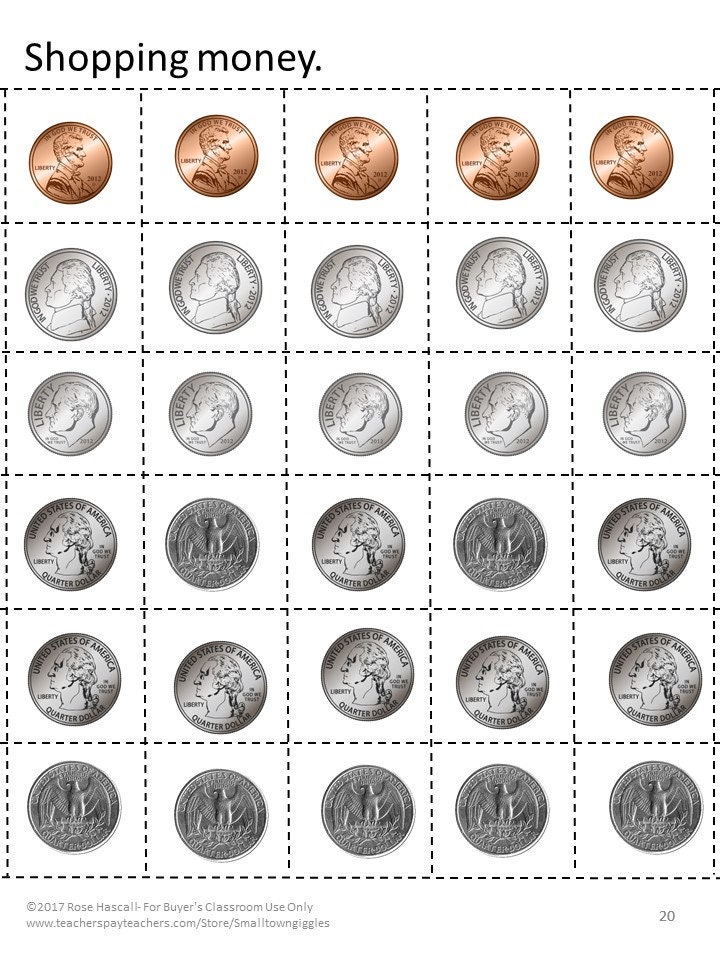 Coins Money Activities Counting Coins Identifying Coins Special ...