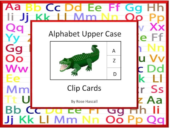 Distance Learning Alphabet Clip Cards Special Education ABC | Etsy