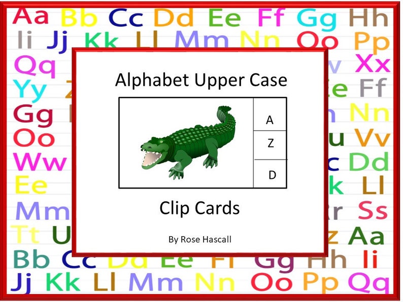 Distance Learning Alphabet Clip Cards, Special Education, ABC ...