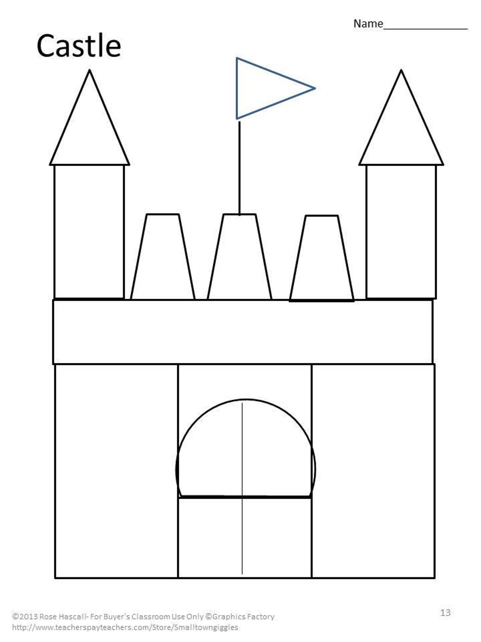 Shapes Geometry Cut and Paste Fine Motor Activities Special Education ...