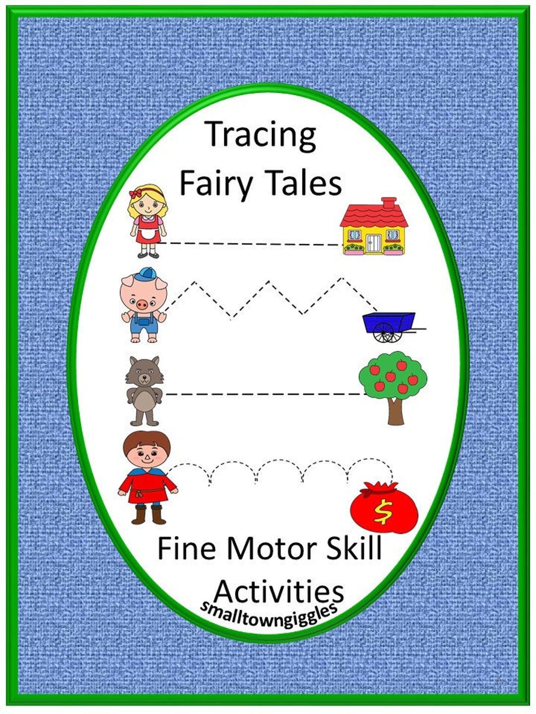 Fine Motor Skills Fairy Tales Tracing Activities P-K,K, Special ...