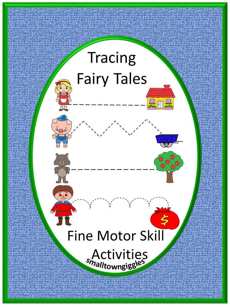 Fine Motor Skills Fairy Tales Tracing Activities P-K,K, Special ...