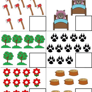 Little Red Riding Hood Kindergarten Math Literacy Cut and Paste ...