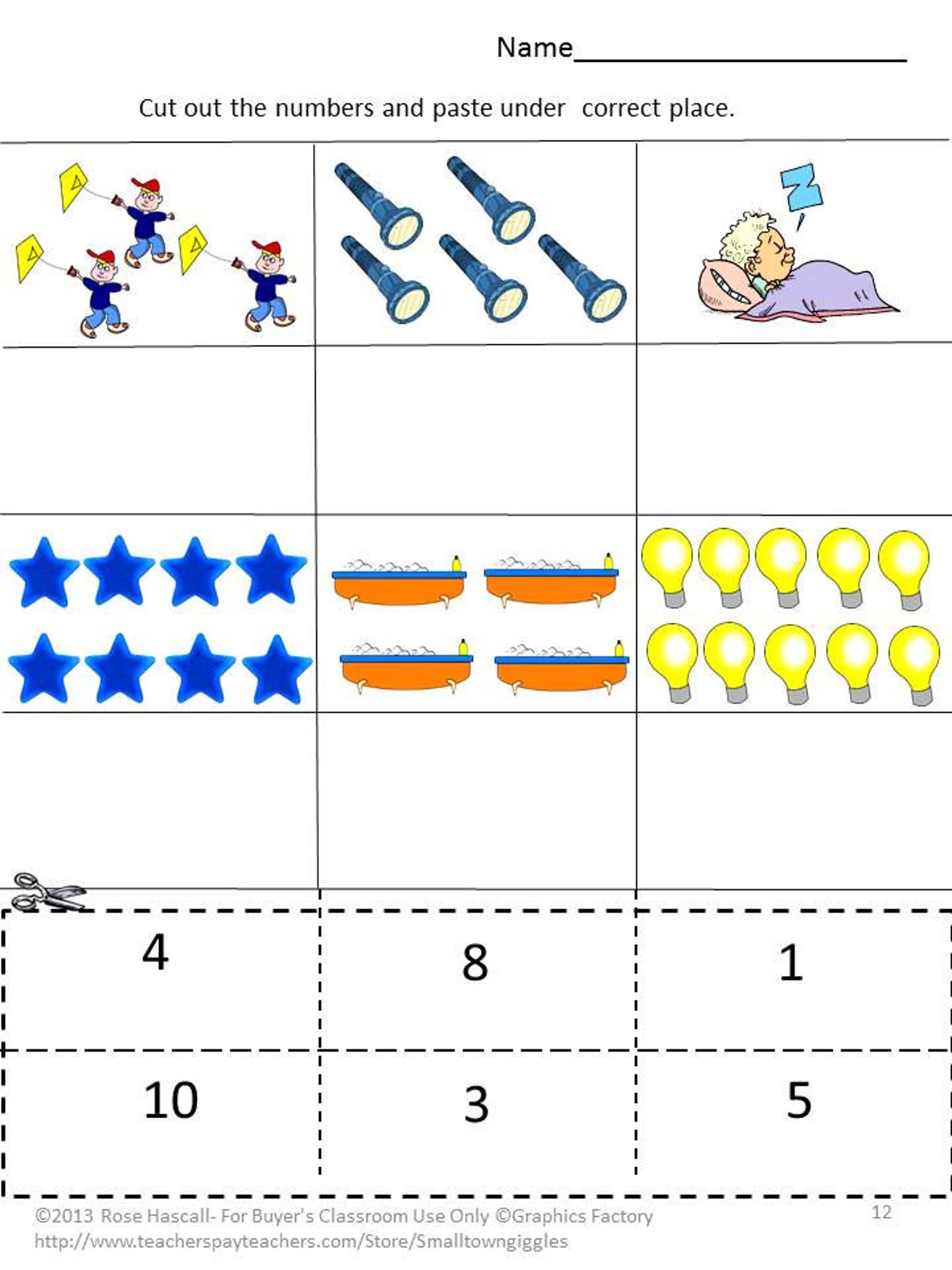 Teaching Materials, Instant Printable, Back to School,day or Night?cut ...