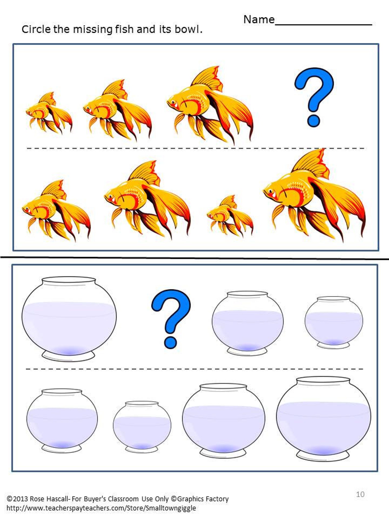 Brown Bear, Sorting by Size Brown Bear, Preschool Kindergarten Special ...