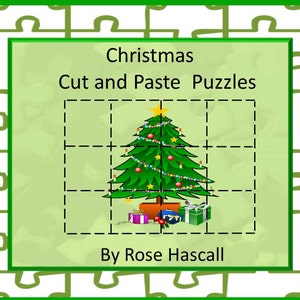Christmas Cut and Paste Puzzles - Etsy