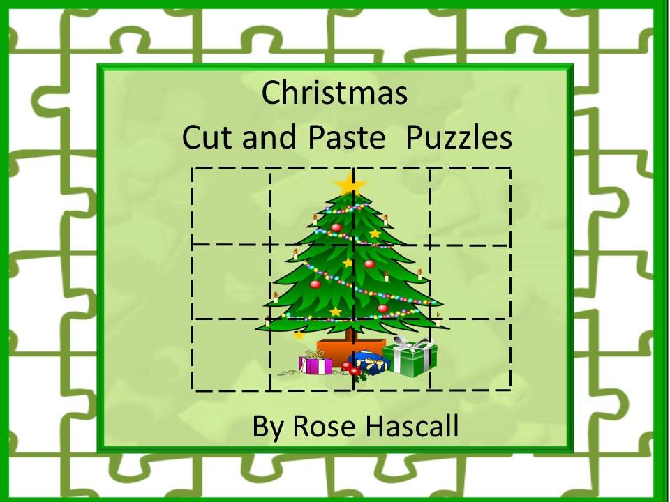 Christmas Cut and Paste Puzzles - Etsy