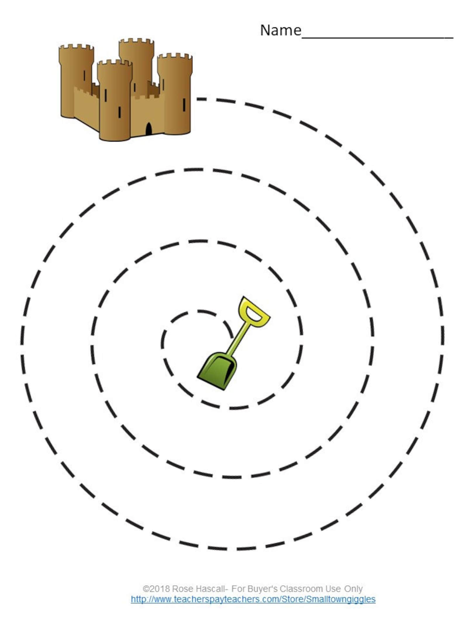 Tracing and Mazes Fine Motor Activities No Prep Printable Worksheets P ...