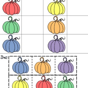 Color Matching, Cut and Paste Activities, Special Education Autism ...