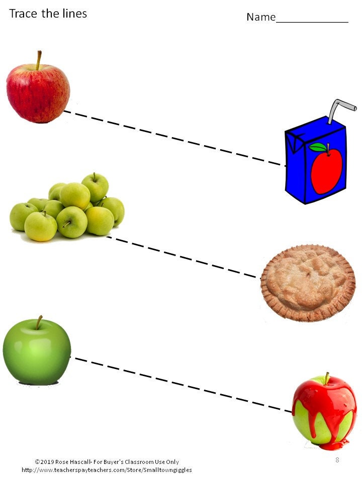 Fall Fine Motor Skill Activities, Tracing Worksheets, Special Education ...