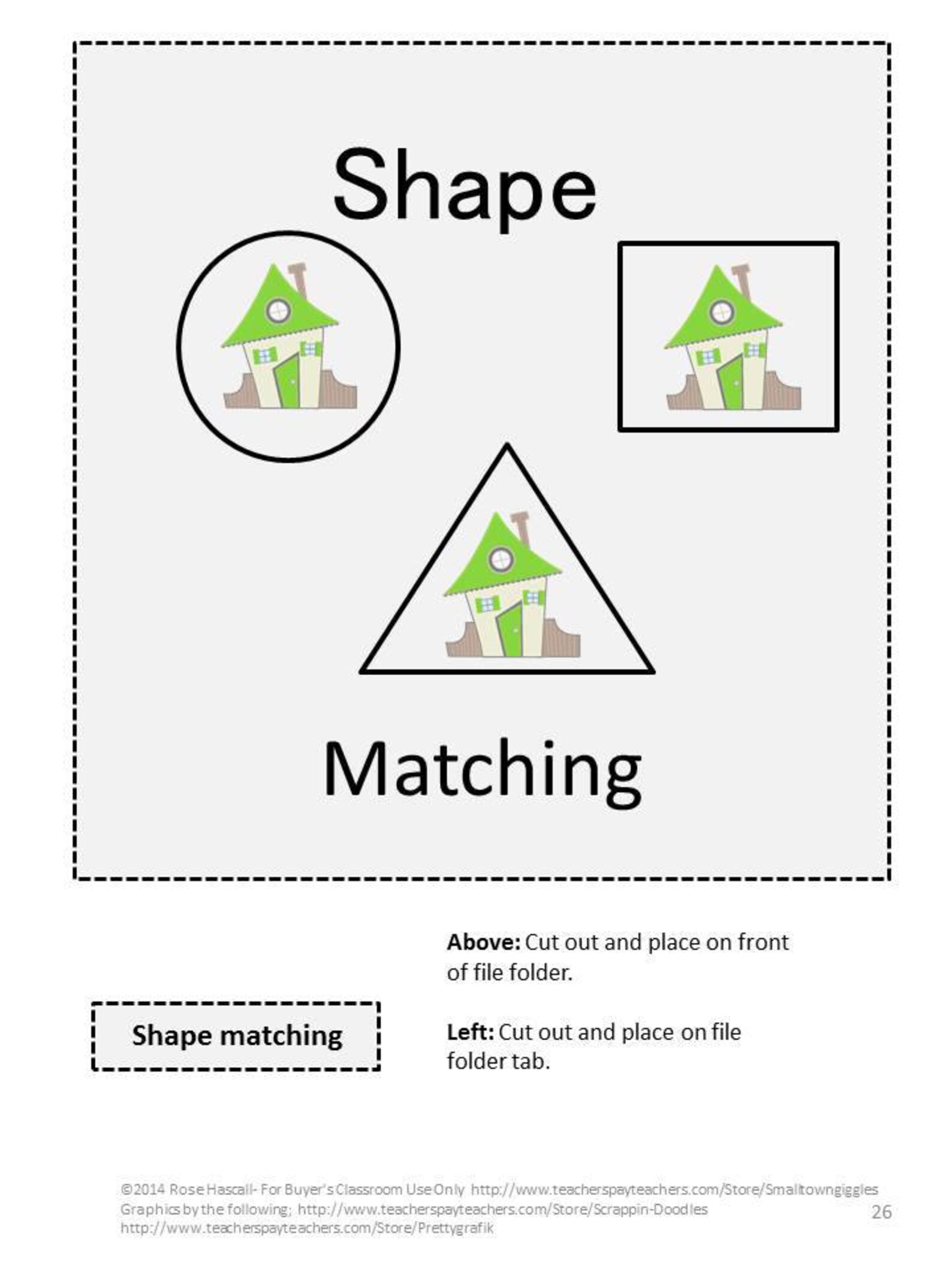 My Family My House File Folder Games Math Literacy Fine Motor Skills ...