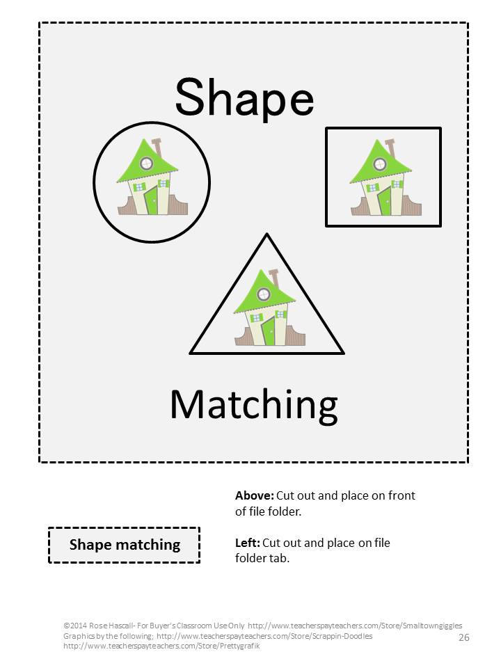 My Family My House File Folder Games Math Literacy Fine Motor Skills ...