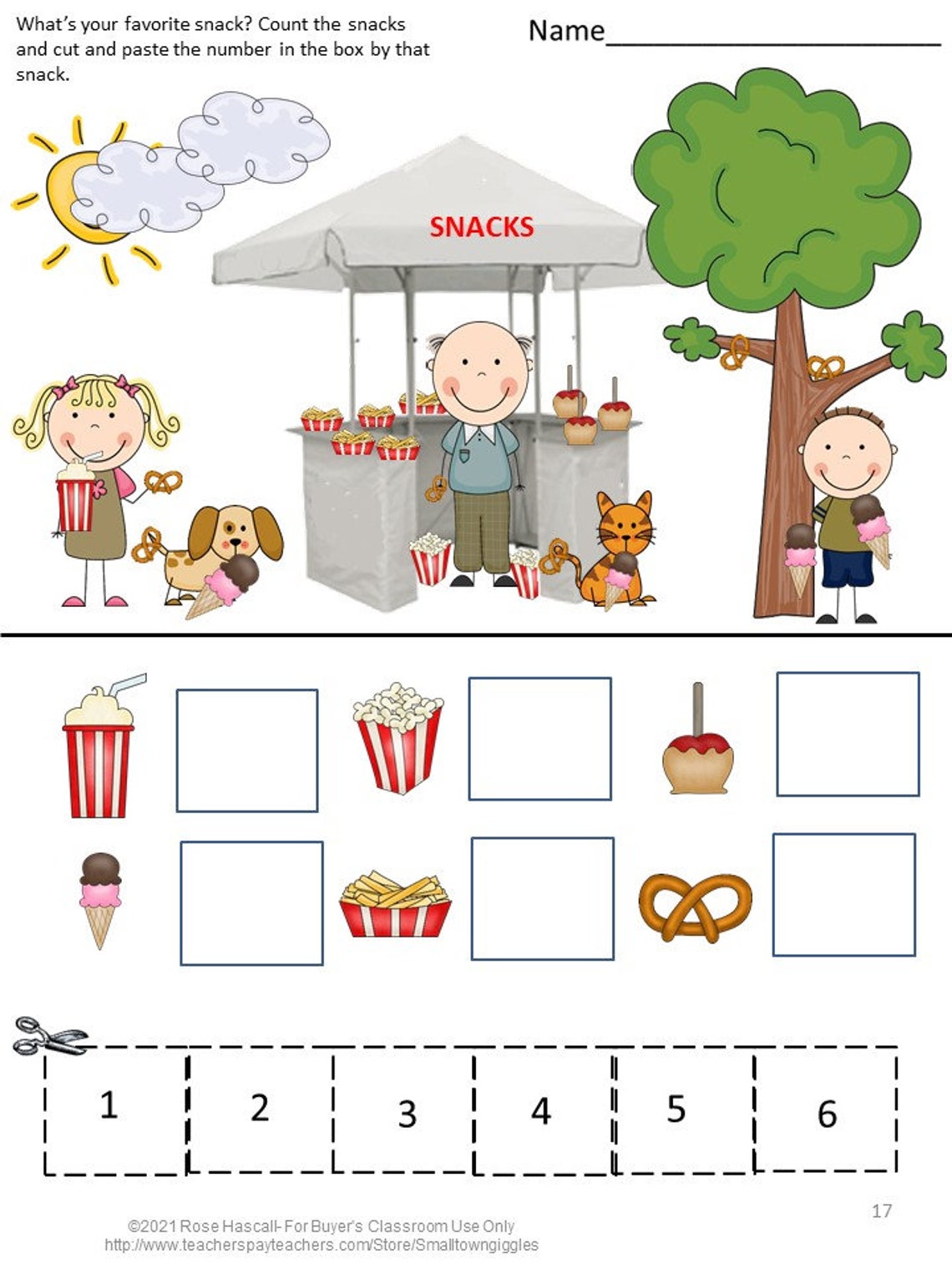 Collection of Fun Counting Worksheets. - Etsy