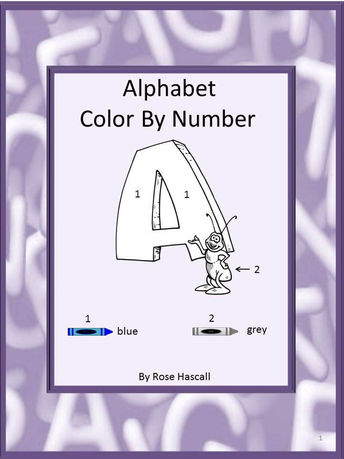 Alphabet Color by Number Printable Digital Download Special Education ...