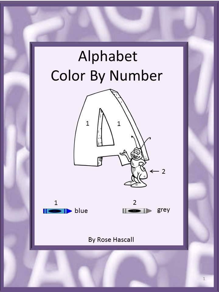 Alphabet Color by Number Printable Digital Download Special Education ...
