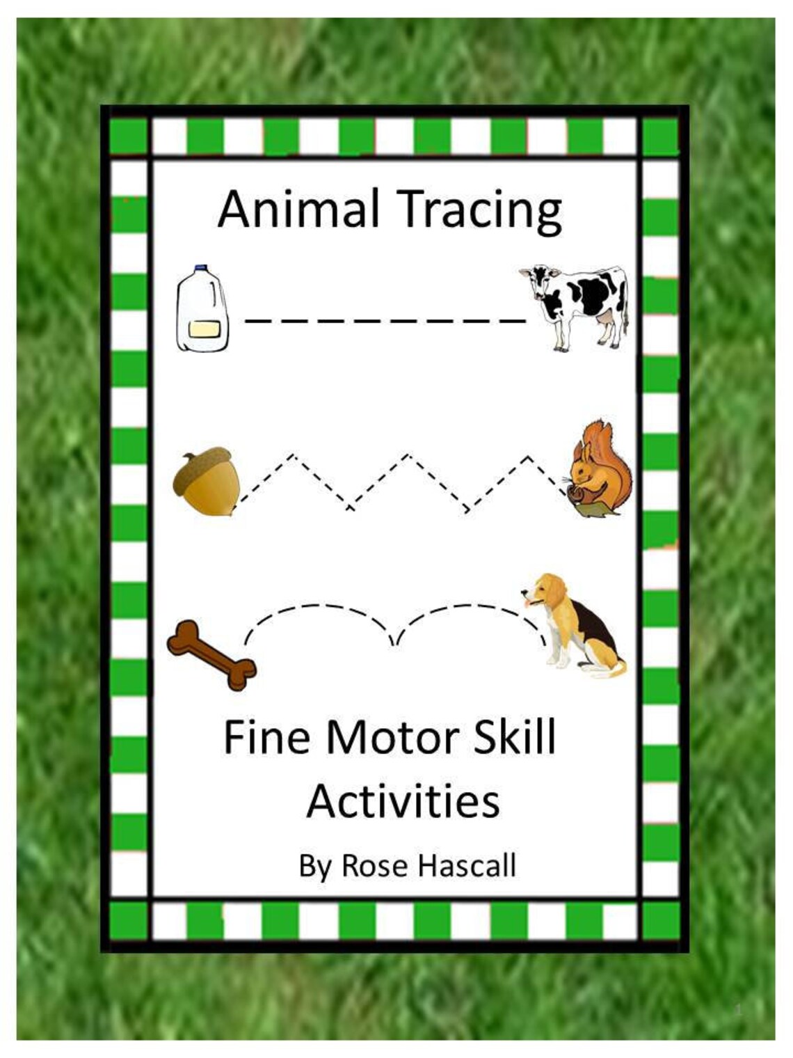 Animals Tracing Lines Worksheets Internet Activities P-K,K, Special ...